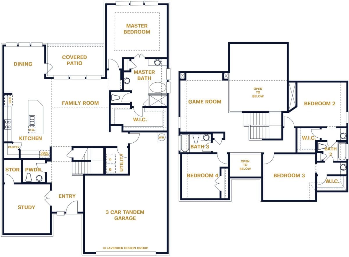 Castell Floor Plan | New Home in Parmer Ranch 60', Georgetown